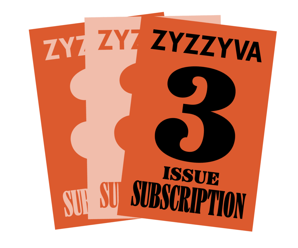 ZYZZYVA 3-Issue Subscription – ZYZZYVA